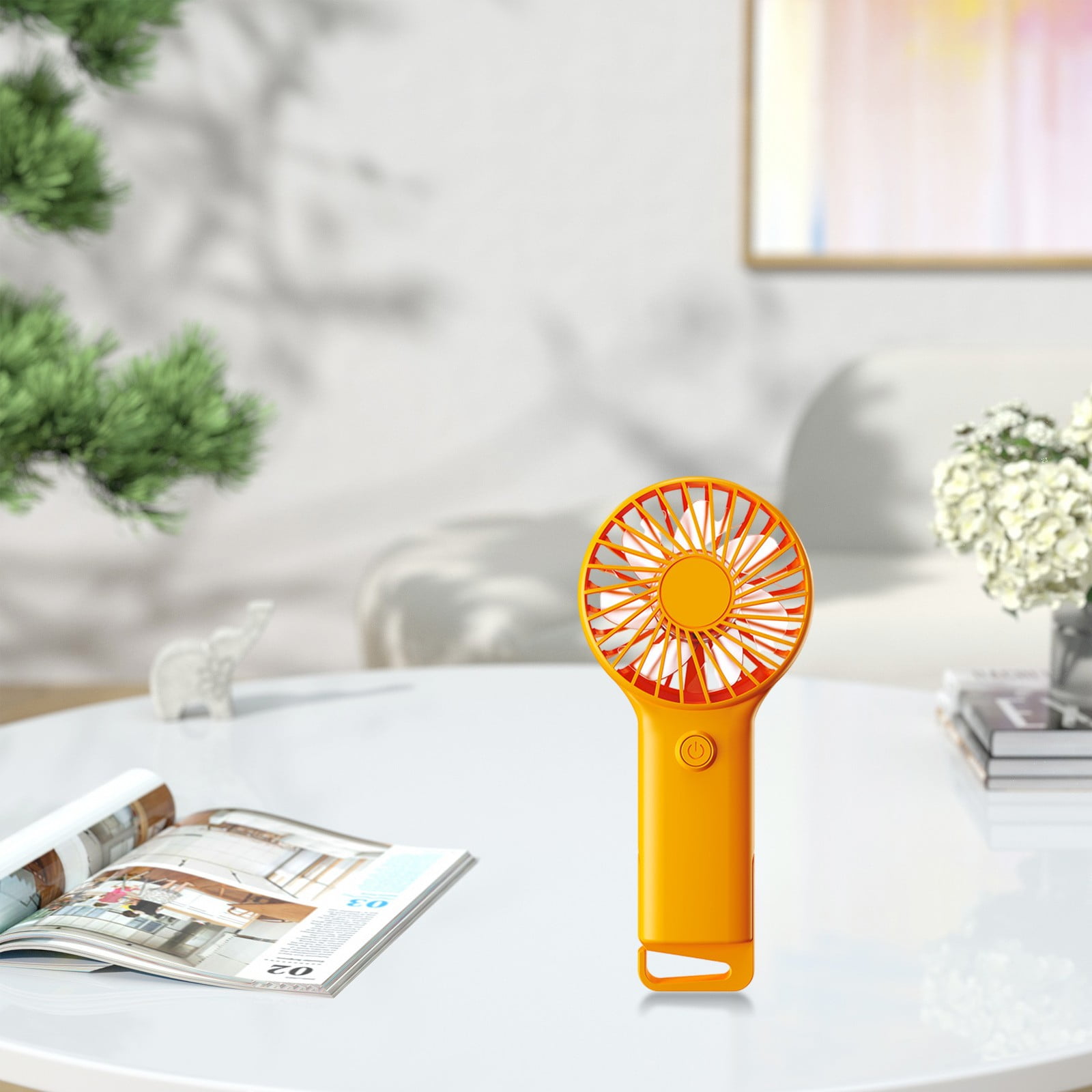Mini Portable Fan, Rechargeable Battery Cooling Fan, Adjustable Hanging ...