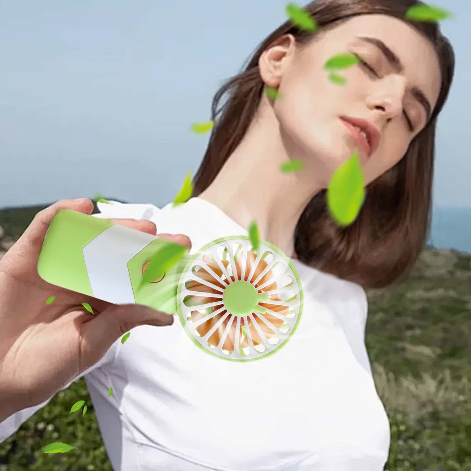 Mini Portable Fan, USB Battery Operated Desk Fan,Handheld Fan Summer ...