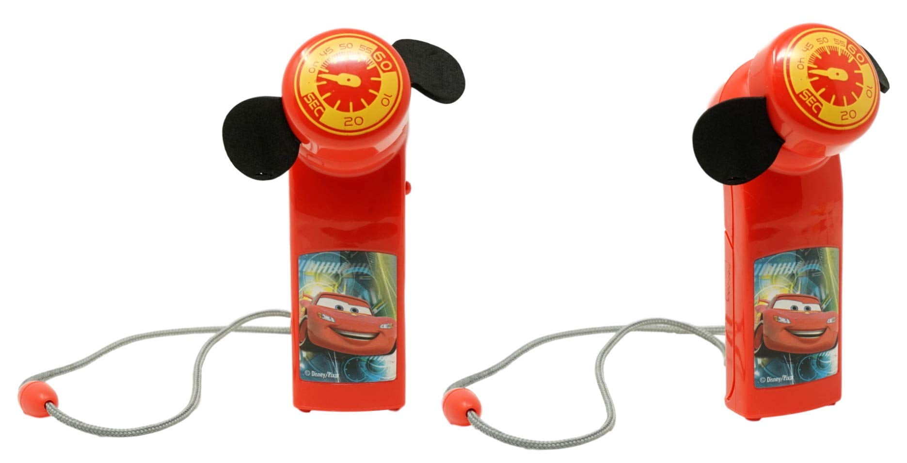 Mini Portable Fans - Cars Lightning McQueen (2 Pack) with Neck Strap ...