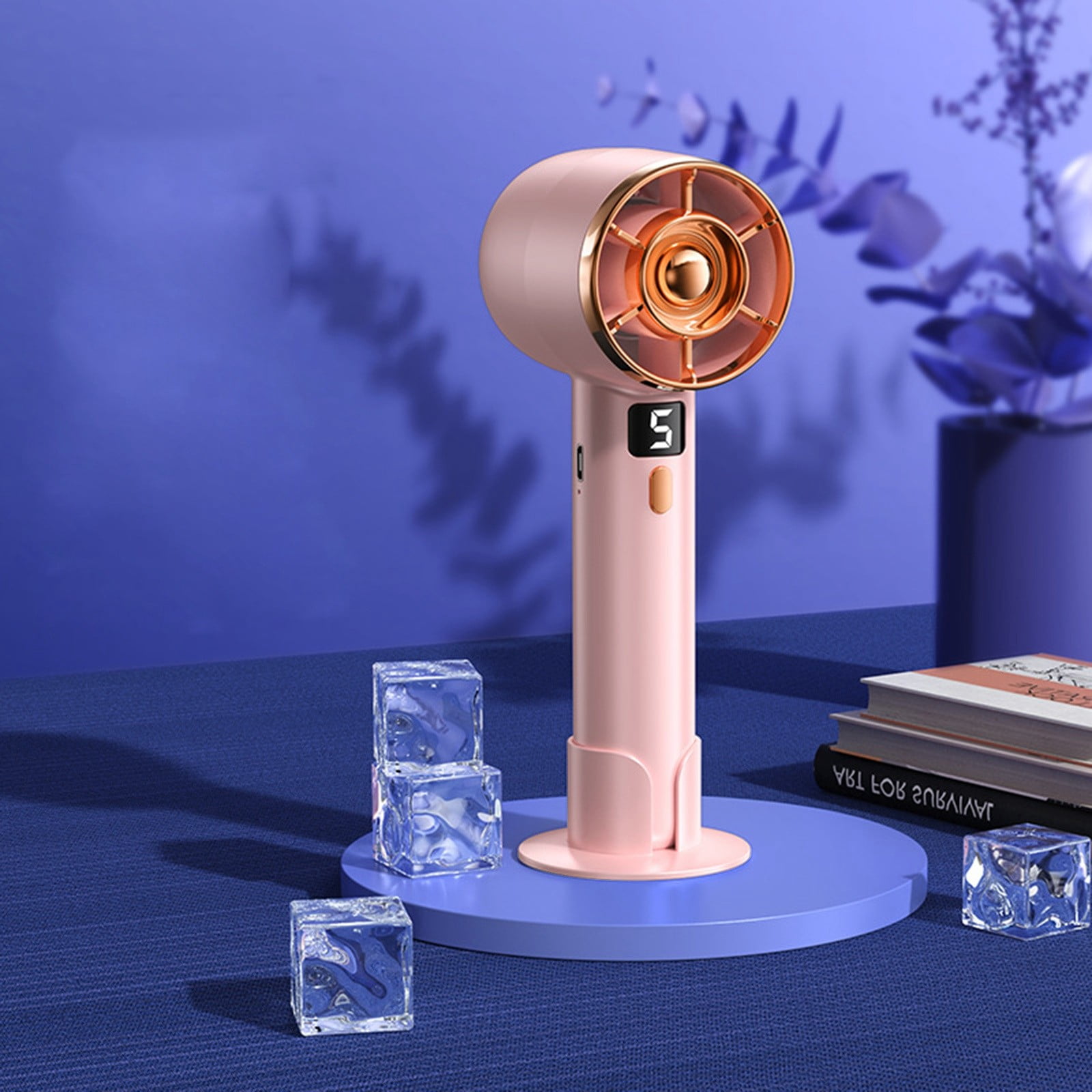 Mini Portable Handheld Small Fan USB Charging Silent Large Wind Fan ...