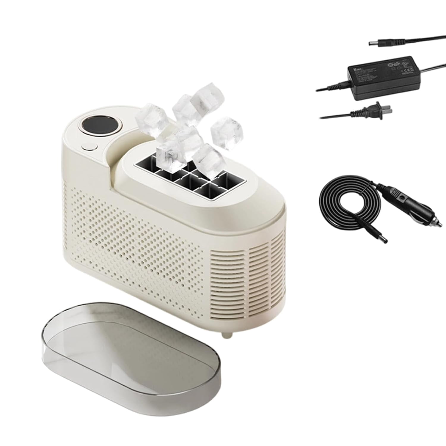 Mini Portable Ice Maker Machine for Car & Home, Countertop Ice Maker ...