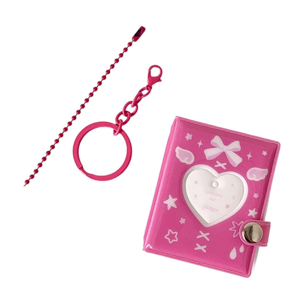 Mini Portable Ids Card Organizer MultiFunctional PVC Photo Album Cute ...