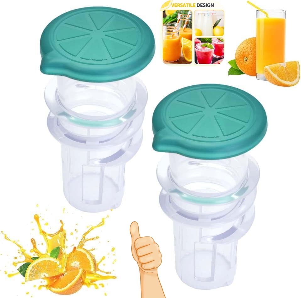 Mini Portable Lemon Juicer, 2025 Upgraded Screw-Top Lemon Squeezer ...