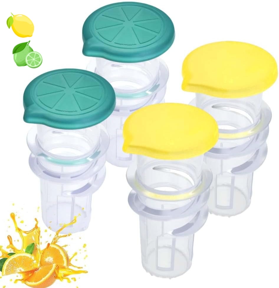 Mini Portable Lemon Juicer, 2025 Upgraded Screw-Top Lemon Squeezer ...