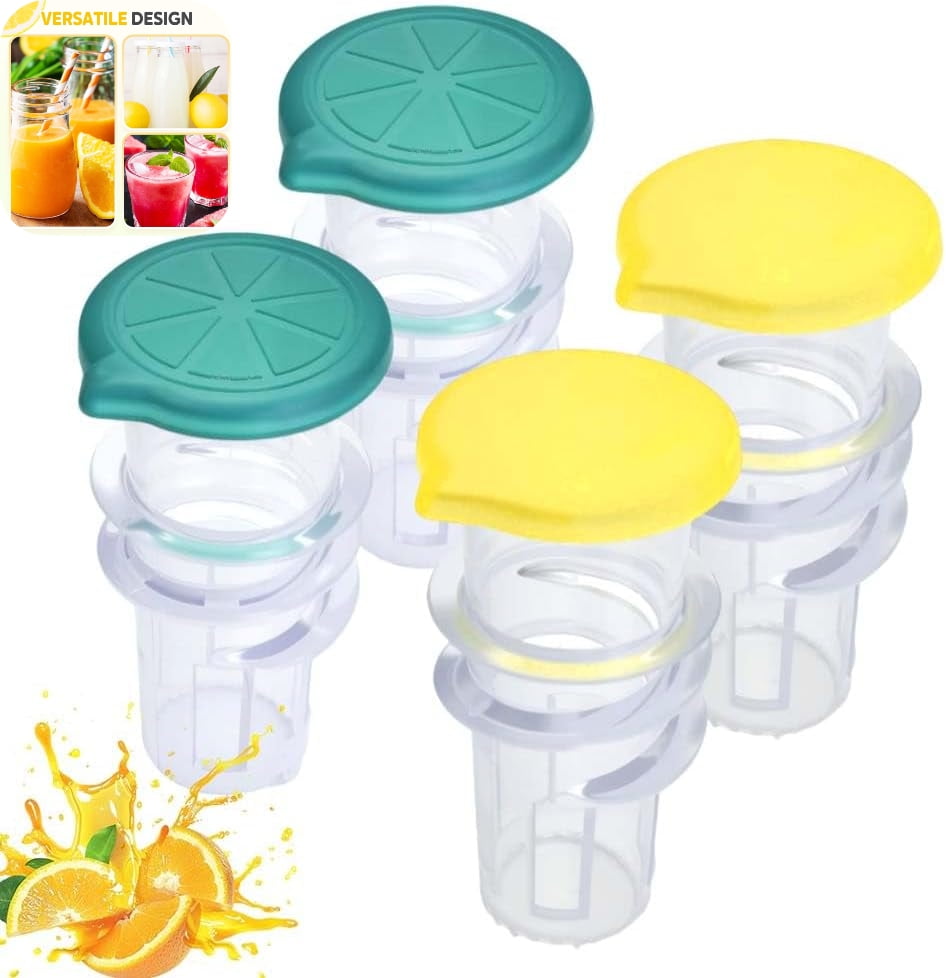Mini Portable Lemon Juicer, 2025 Upgraded Screw-Top Lemon Squeezer ...