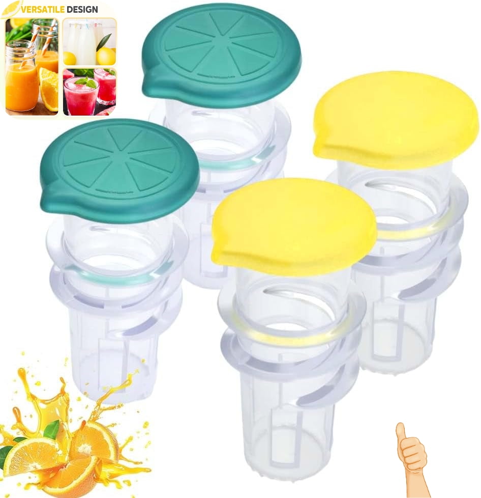 Mini Portable Lemon Juicer, 2025 Upgraded Screw-Top Lemon Squeezer ...