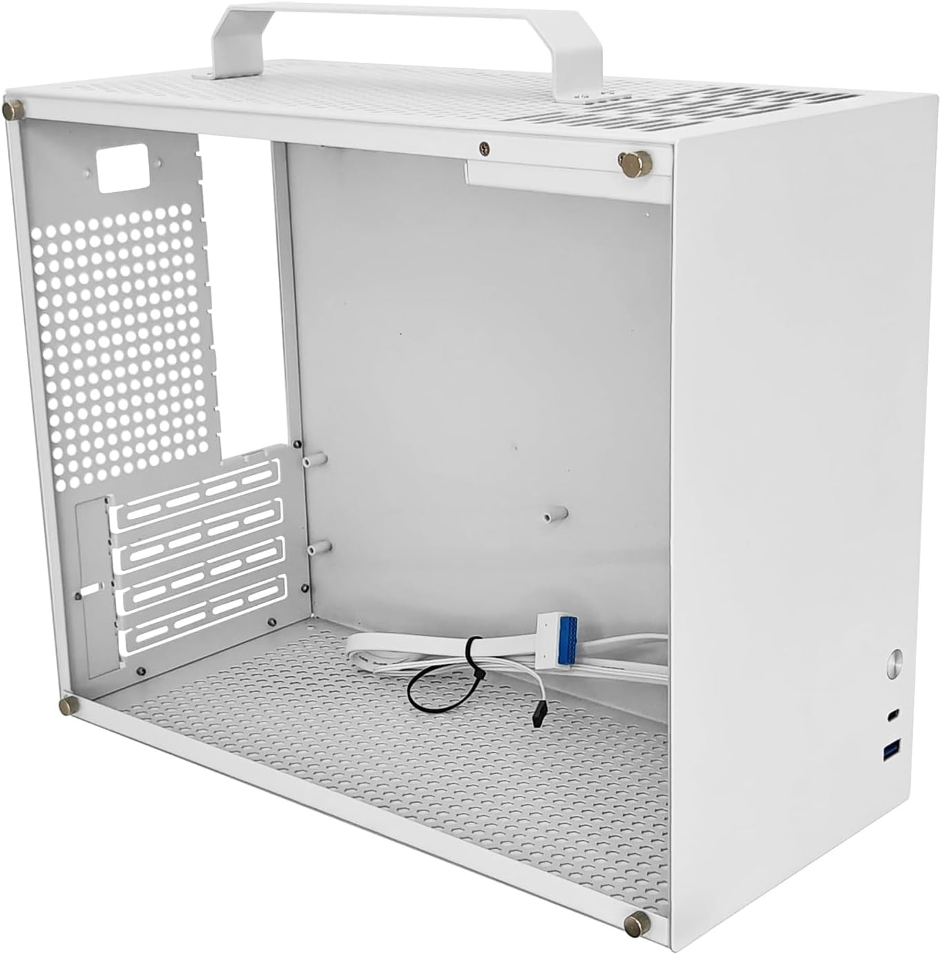 Mini Portable M-ATX/ITX Computer Case, MINI-Tower CASE, Full Side ...