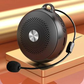 Portable Voice Amplifier, Megaphone Booster with Microphone Loudspeaker ...