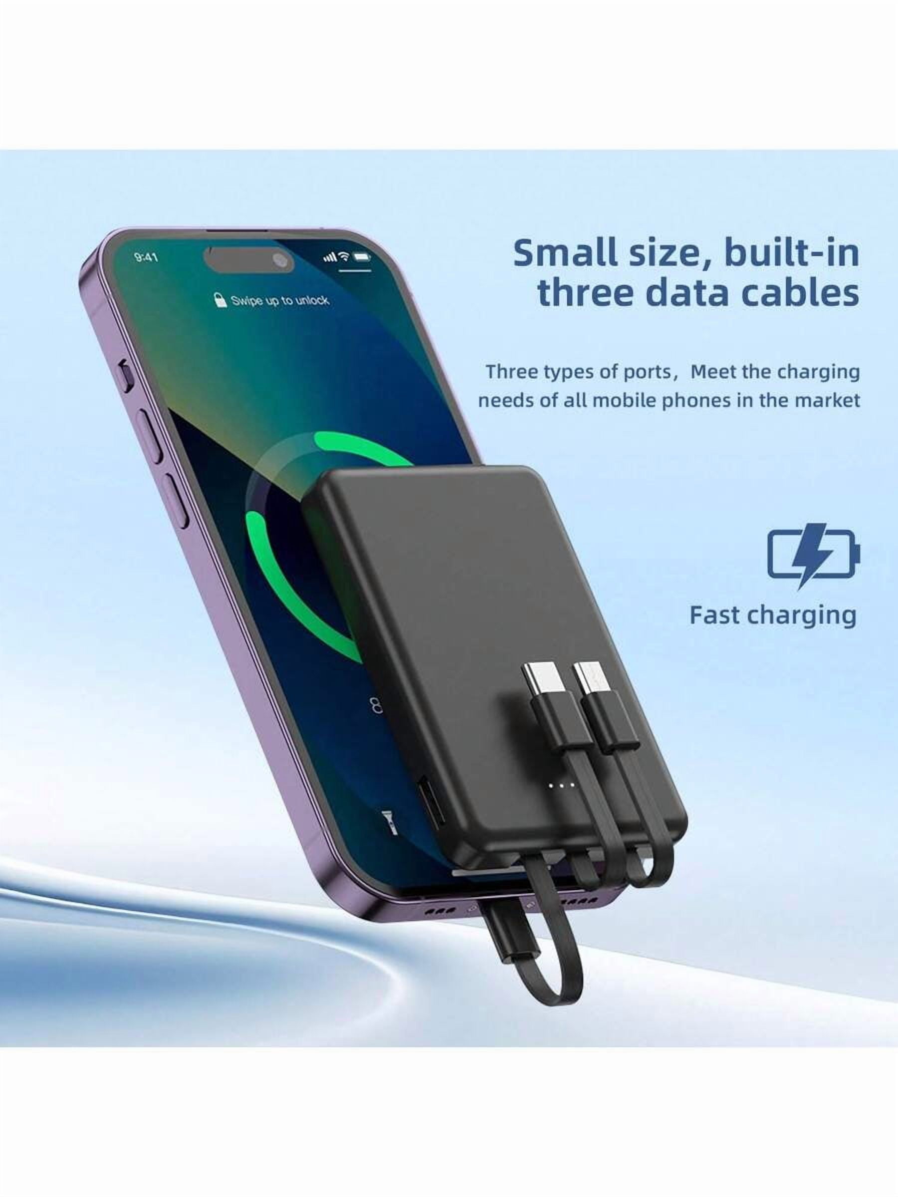 Mini Portable Mobile Phone Power Bank Charger 5000mAh, Input Type-C ...
