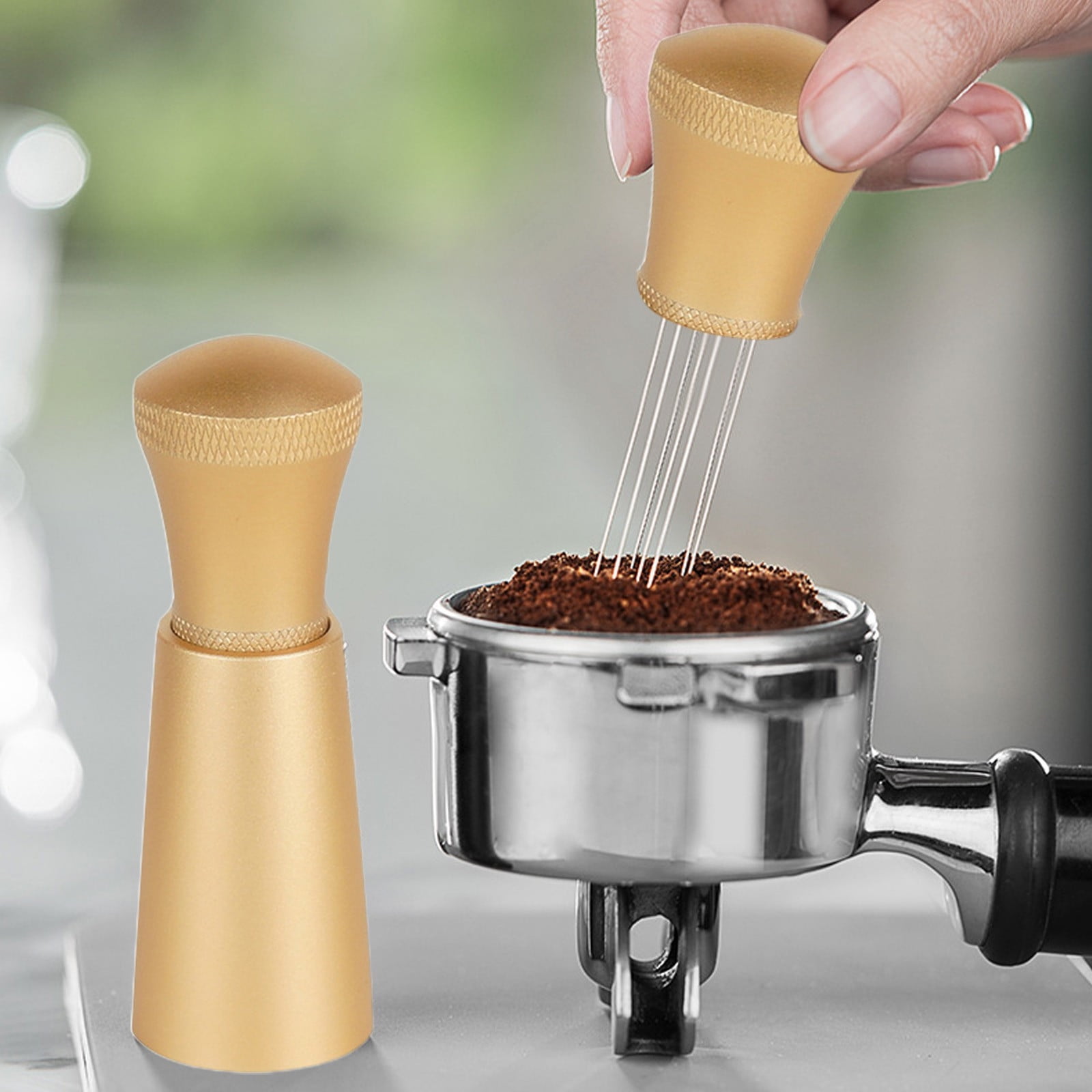 Mini Portable Needle Coffee Powder Set, Stainless Steel Clump, Easy to ...