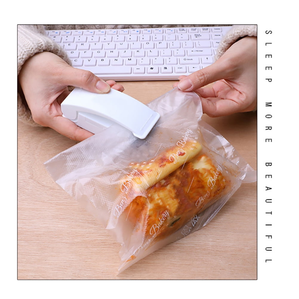 Mini Portable Package Handy Sealing Plastic Machines Snack Bags Vacuum Heat Sealer Resealer ...