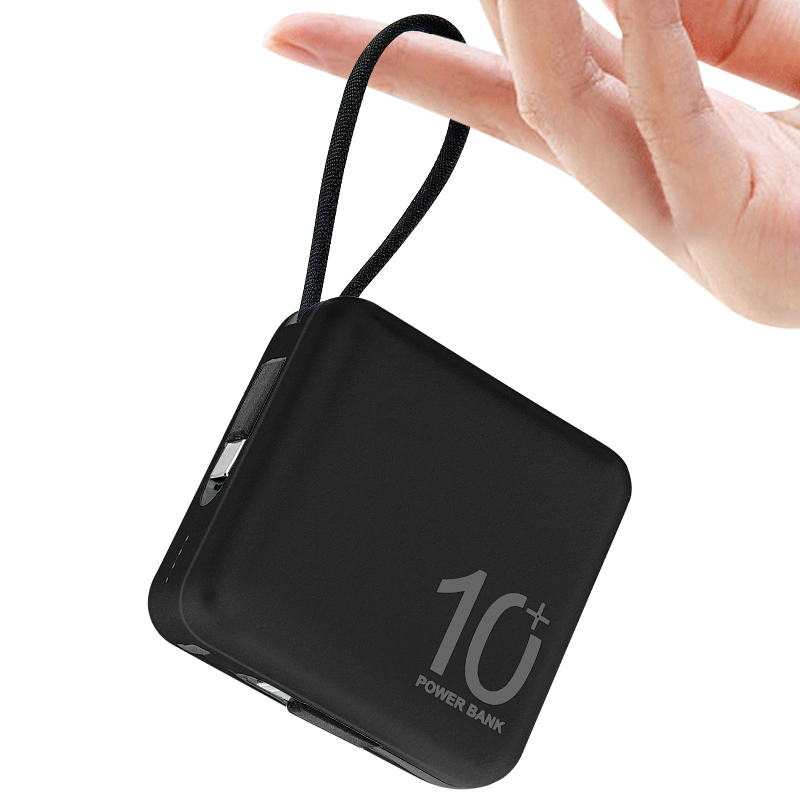 Sanag Power Bank with Built in Cables, Ultra Slim 10000mah Portable ...