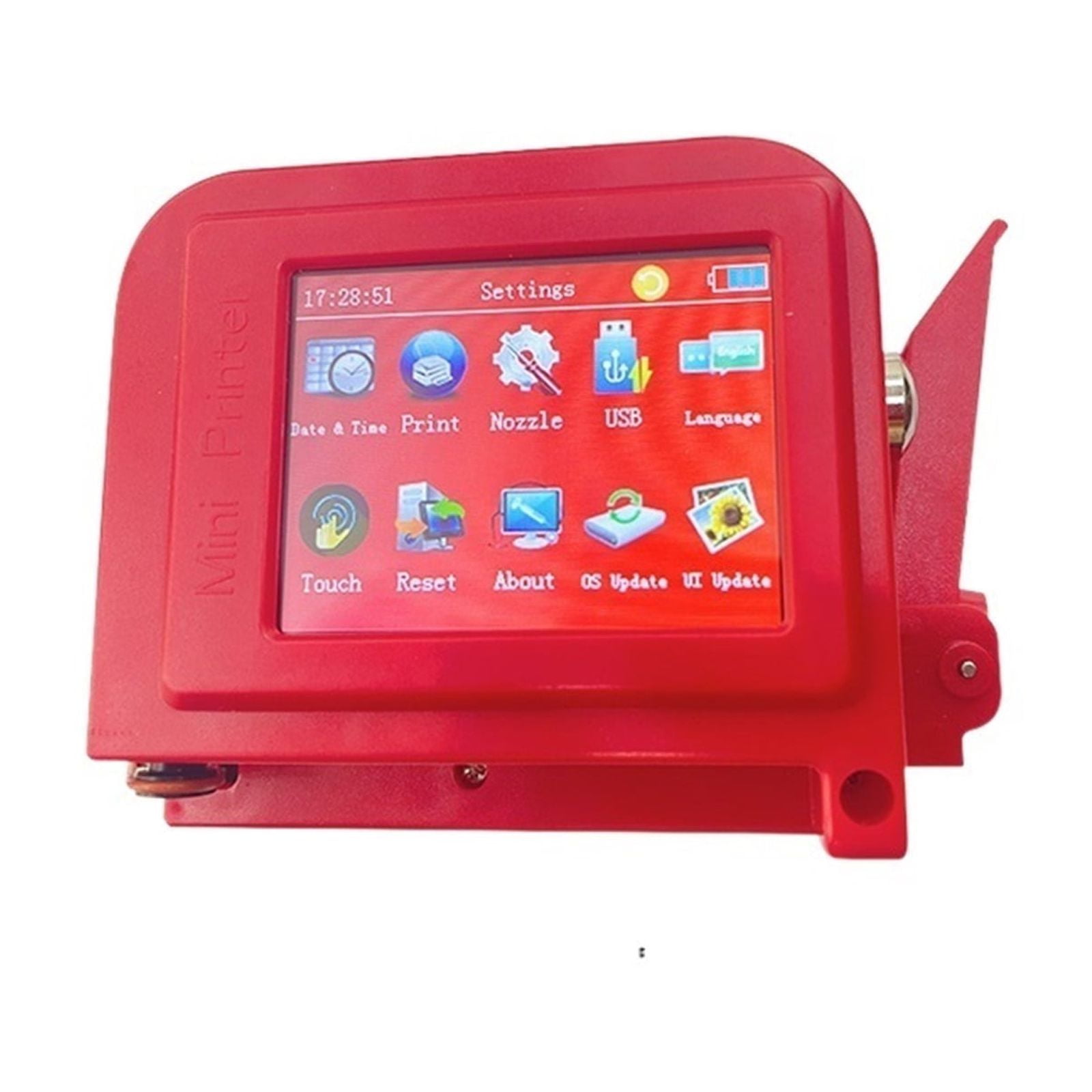 Mini Portable Printer QR Bar Batch Code Logo Label Portable Handheld ...