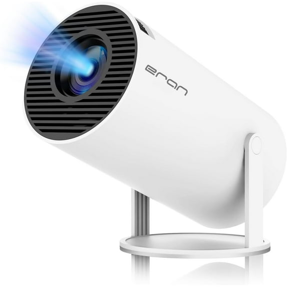 Mini Portable Projector, Support 4K 1080P with Dual-Band WIFI6 5G ...