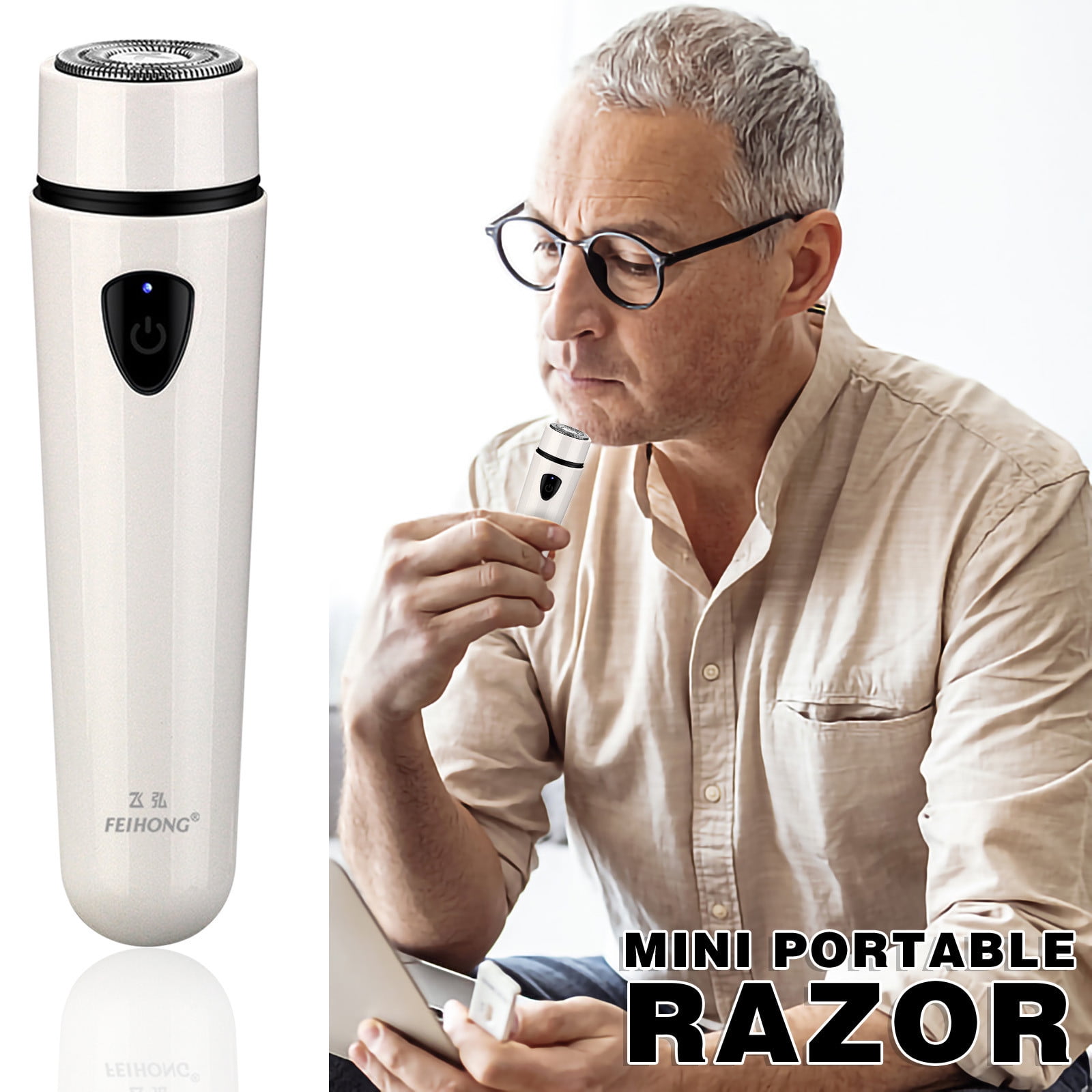 Mini Portable Shaver - USB Rechargeable Shaver With Compact Wireless ...