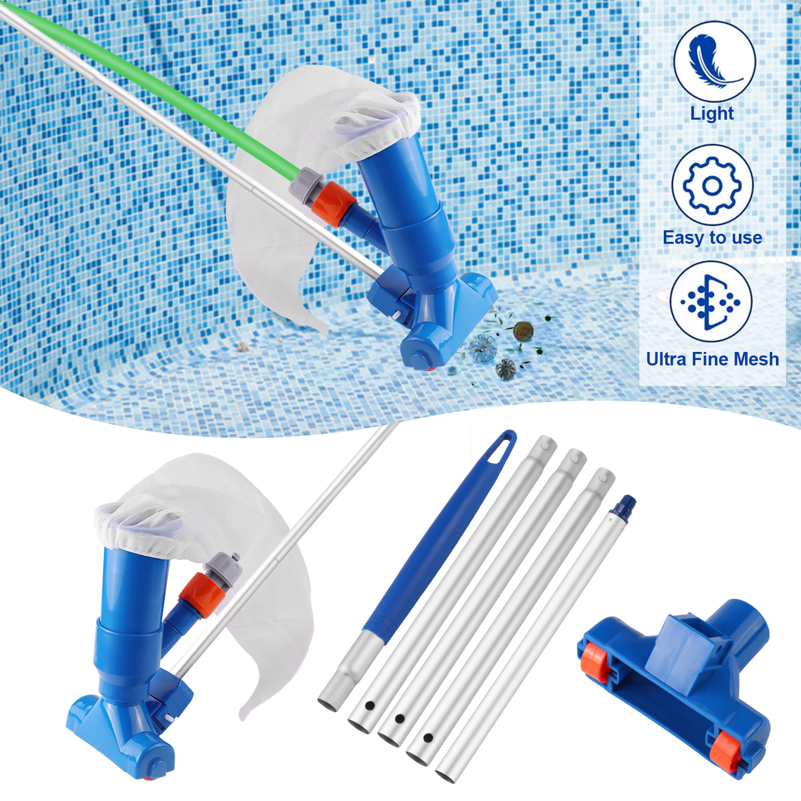 Mini Portable Swimming Pool Vacuum Cleaner for Limpiafondos Piscina ...