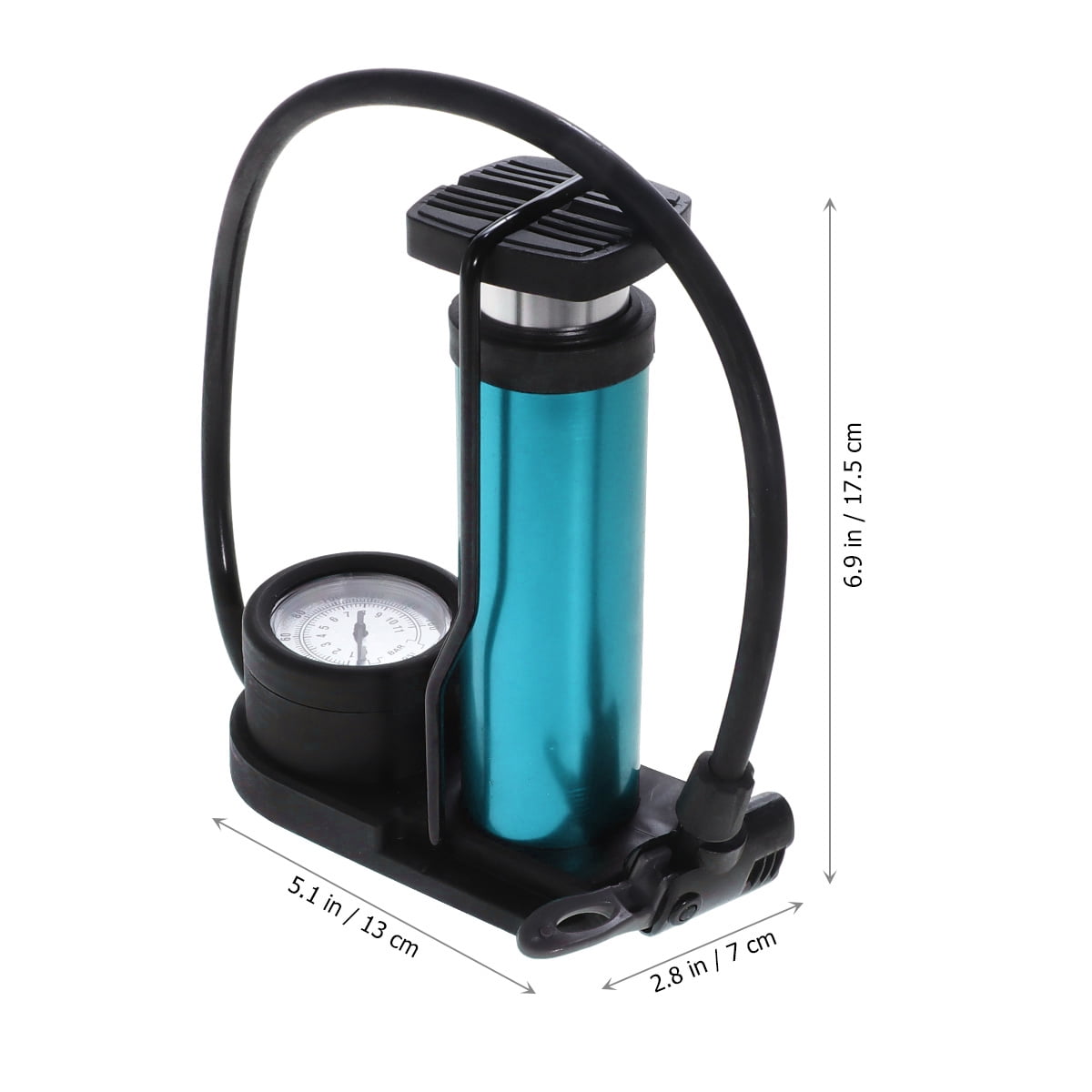 Mini Portable Tire Floor Pump High-pressure Foot Pump Bike Tire Floor ...