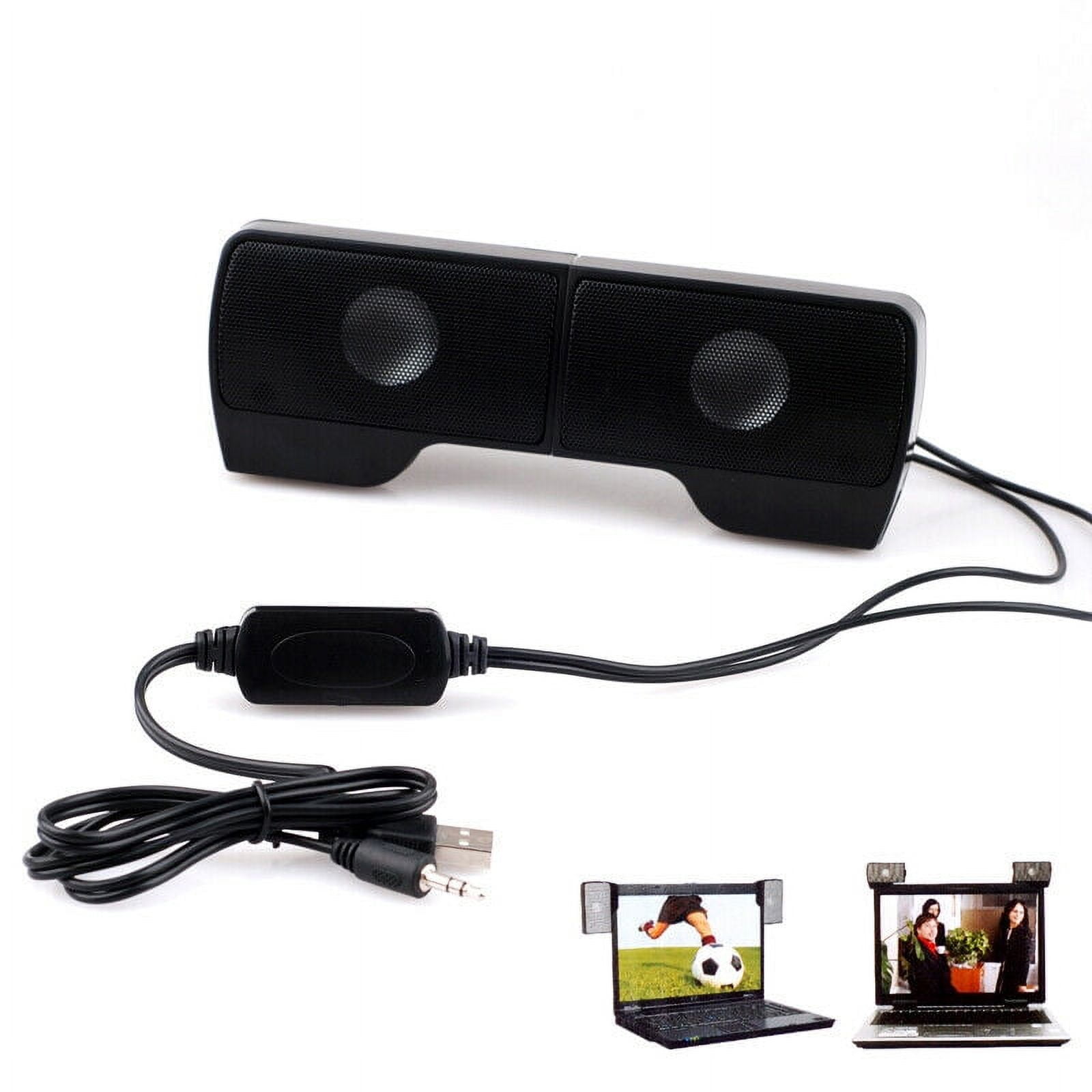 Mini Portable USB Stereo Speaker for Notebook Laptop Computer PC with ...