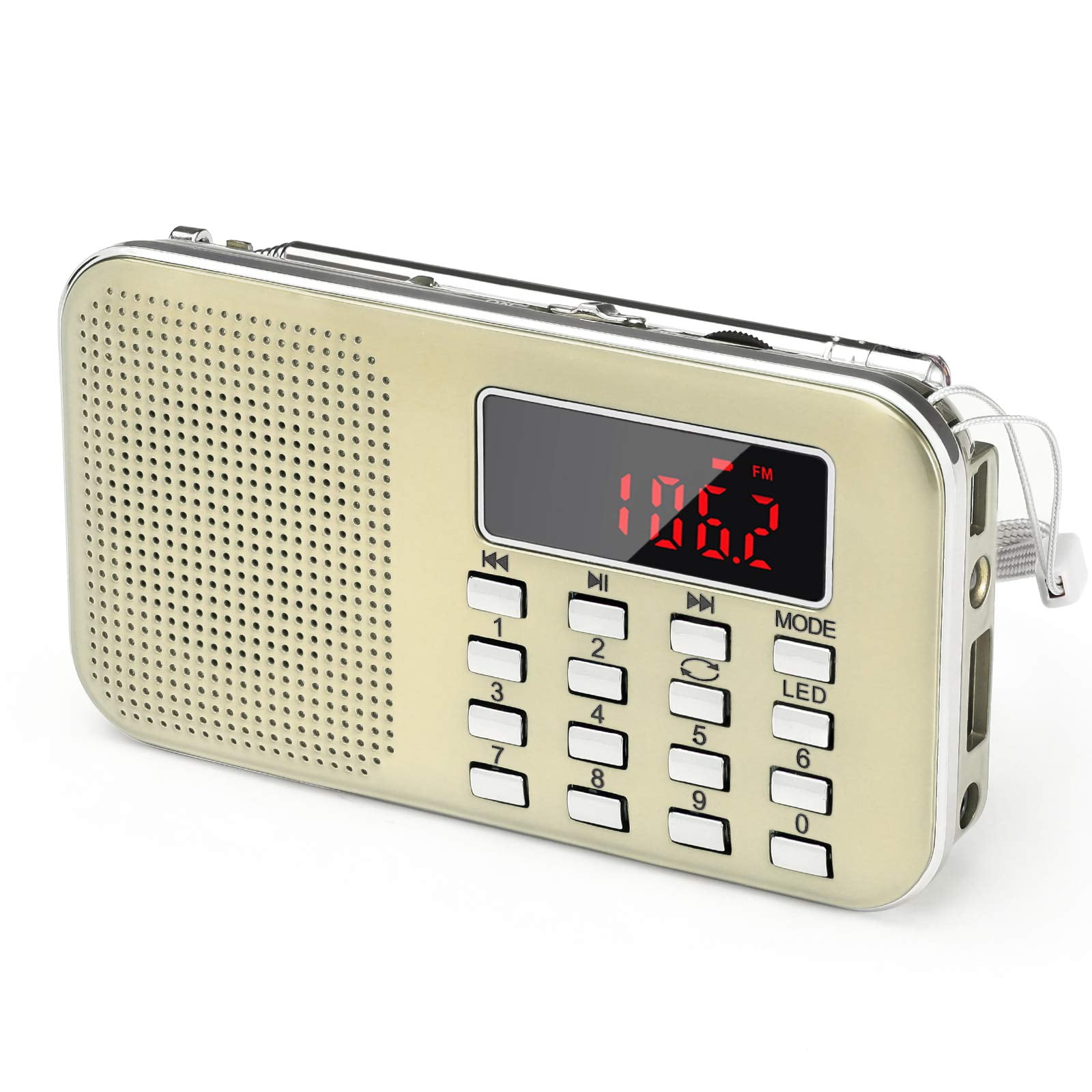 Mini Portable Ultrathin AM/FM/USB/TF MP3 Radio with Emergency ...
