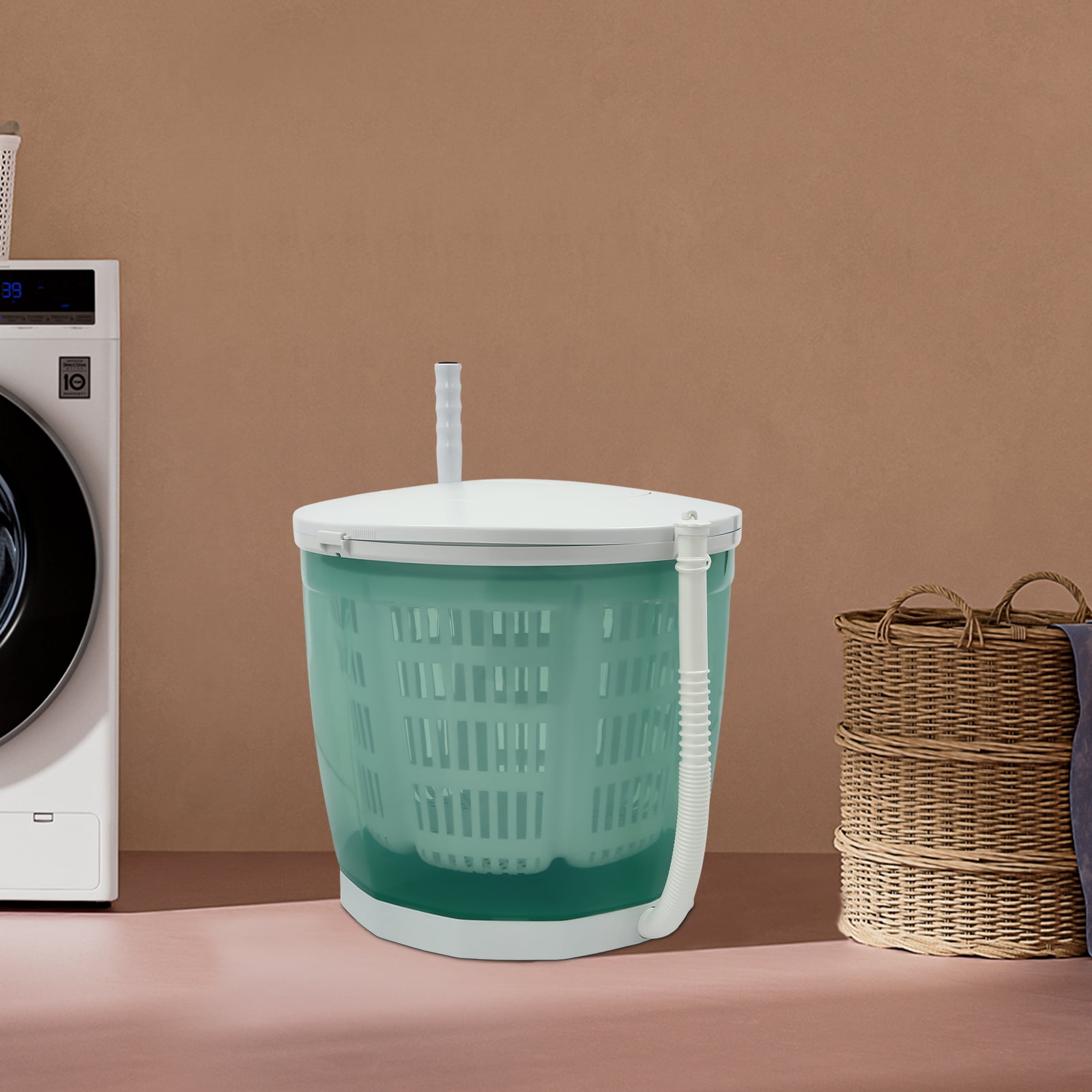 Mini Portable Washing Machine, 2 in 1 Manual Non-Electric Washing ...