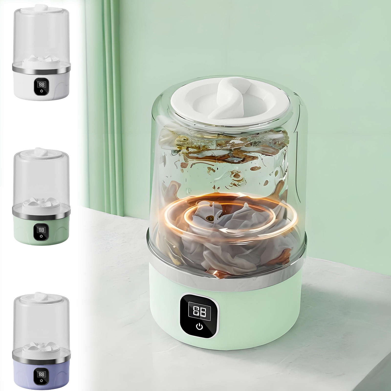 Mini Portable Washing Machine | Compact Electric Laundry Spinner | 1L ...