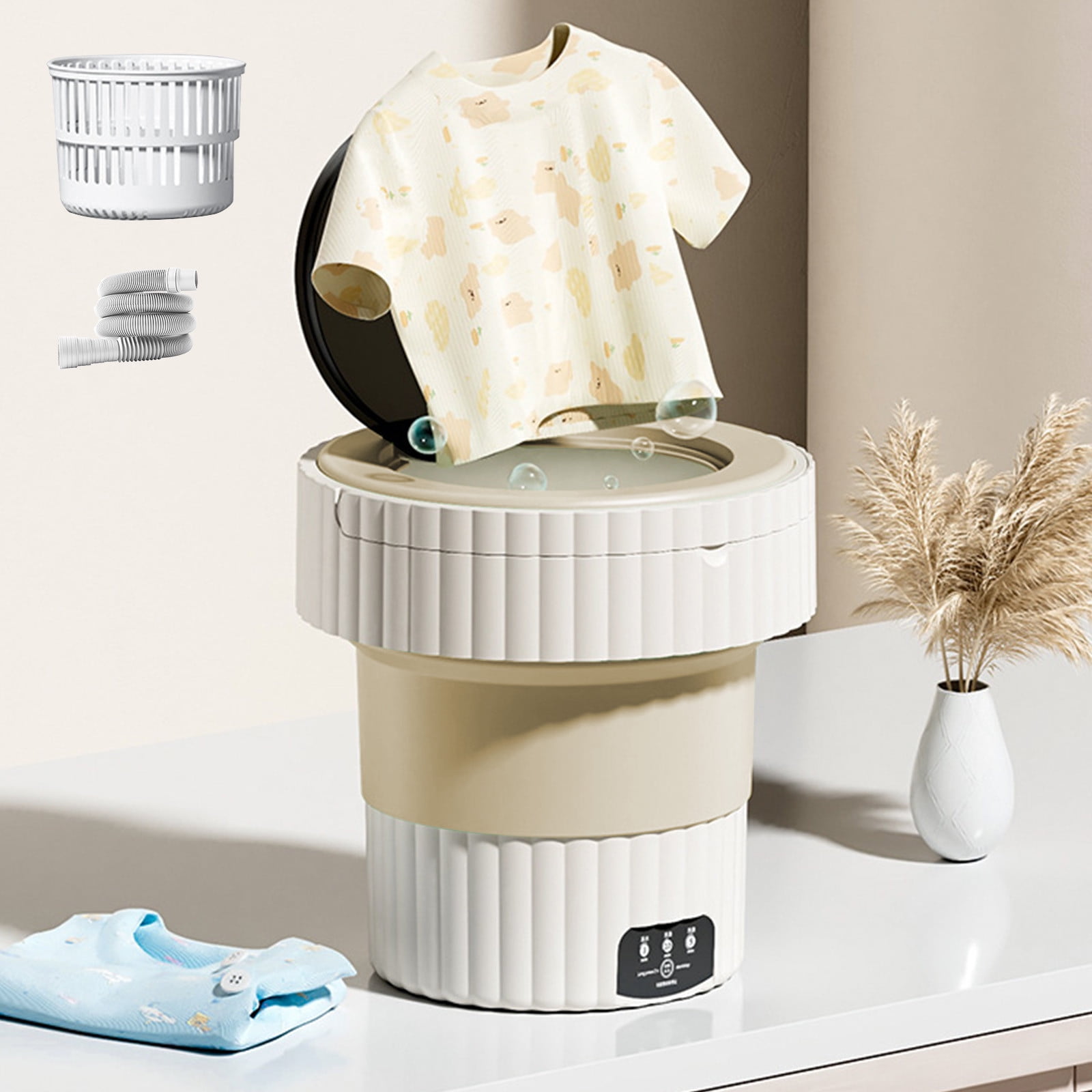Mini Portable Washing Machine, Foldable Travel Washer, Compact Size ...