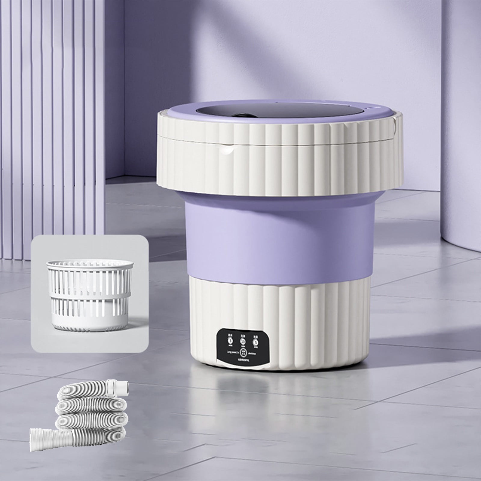 Mini Portable Washing Machine, Foldable Travel Washer, Compact Size ...