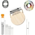 Mini Portable Weaving Kit for Beginners Quick Sewing Craft Patch ...