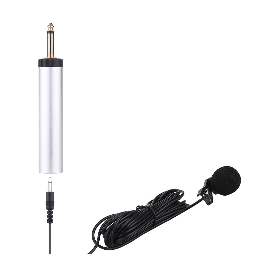 Mini Portable Wired Electret Condenser Lapel Lavalier Clip-on Musical ...