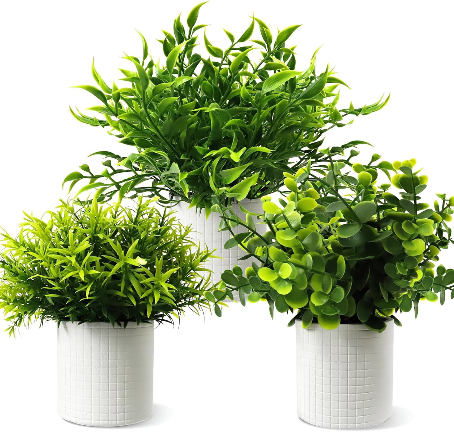 Mini Potted Fake Plants, Small Artificial Greenery Realistic Plants ...