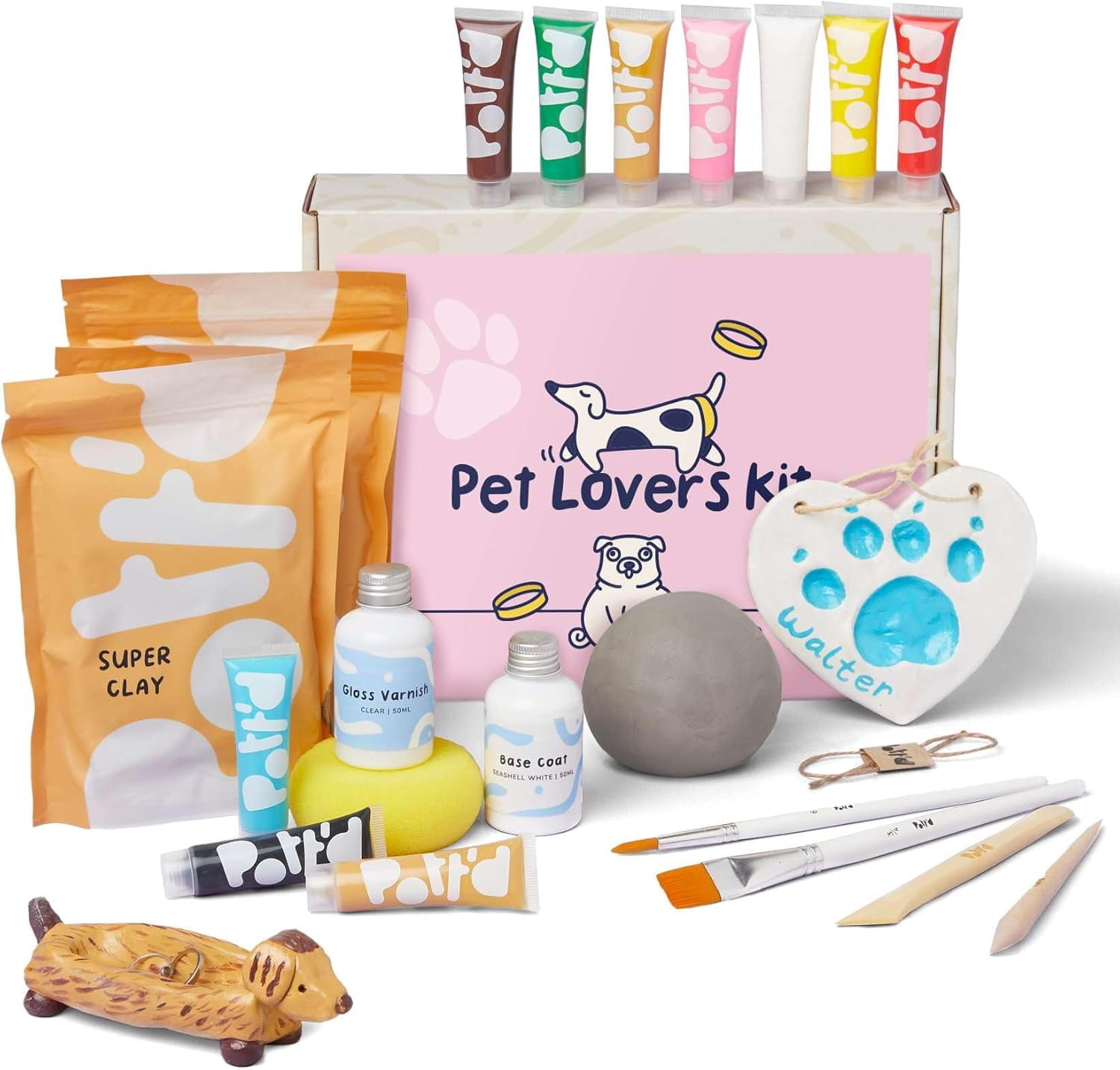 Mini Pottery Kits | Air Dry Clay Pottery Kit for Adults | Includes ...