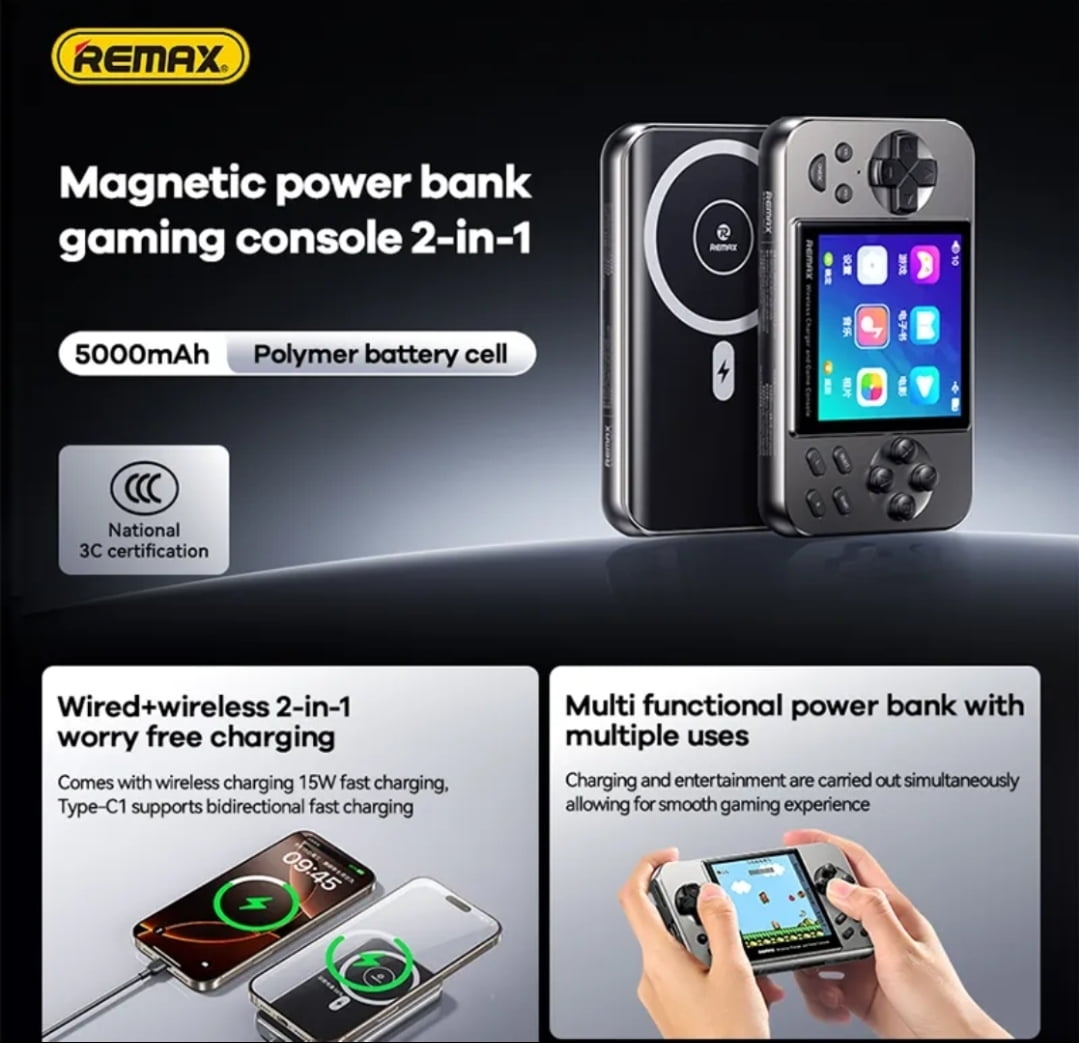 Mini Power Bank 2 In i 5000 mAh 15 w wireless charging 20w fast ...