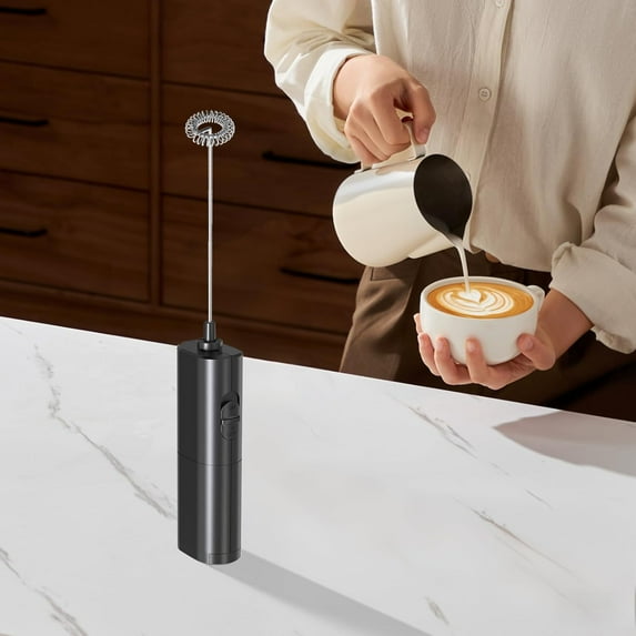 Mini Powerful Milk Frother Wand, Fast Battery Operated Coffee Mixer ...