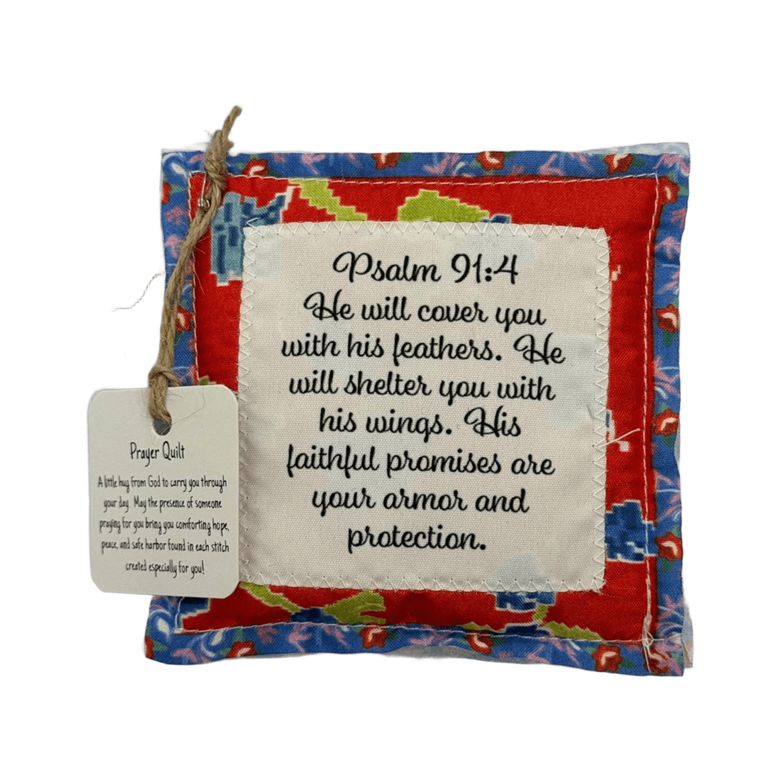 Mini Prayer Quilt with Cross Inside,Pocket Prayer Quilt Squares Prayer ...