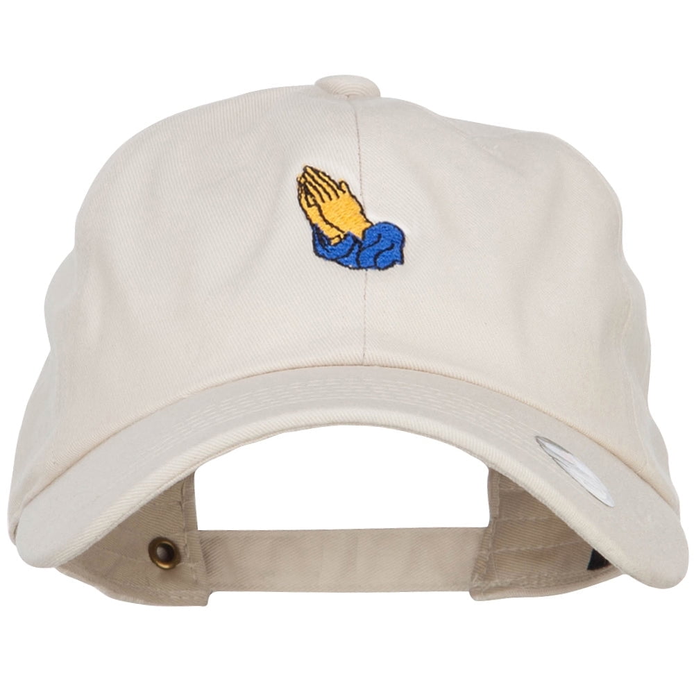 Mini Praying Hands Embroidered Unstructured Cap - Beige OSFM - Walmart.com