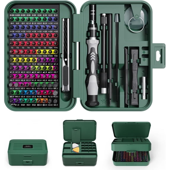 Mini Precision Screwdriver Set with Color-coded Identification 132 in 1 ...