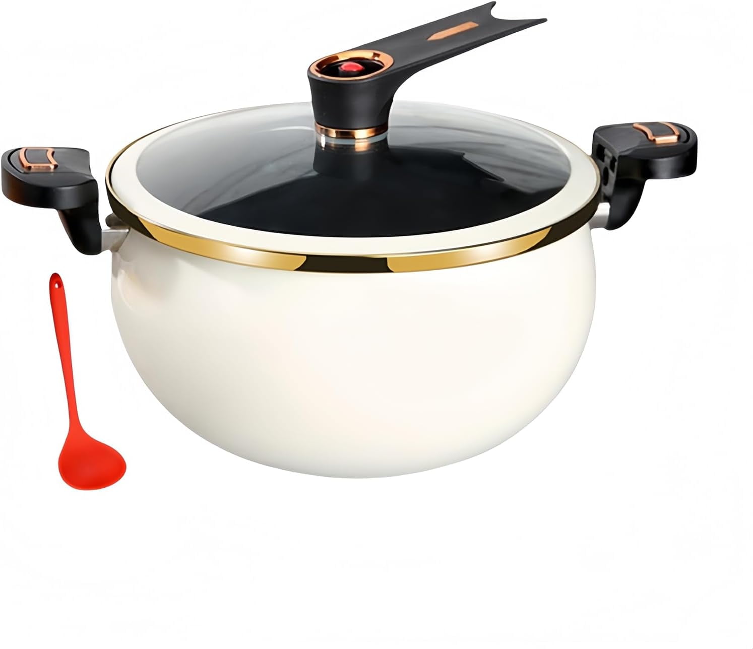 Mini Pressure Cooker, 8L Fast Heating Pressure Pot with Lock Handles ...