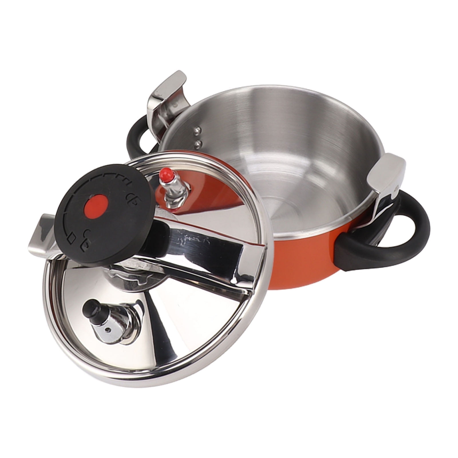 2L Stainless Steel Mini Pressure Cooker for Induction Stovetop & Gas ...