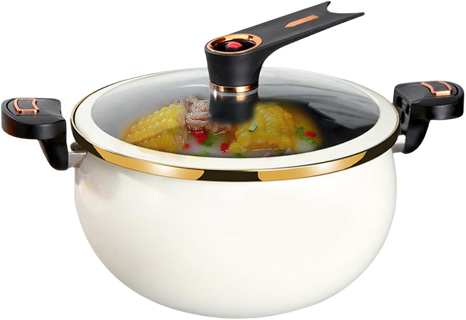 Mini Pressure Cooker, Fast Heating Pressure Pot with Lock Handles, 8L ...