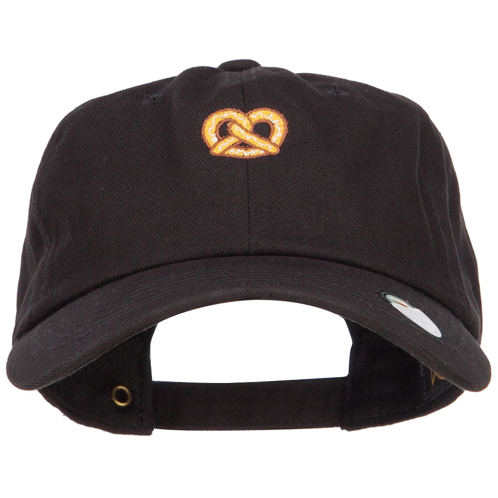 Mini Pretzel Embroidered Unstructured Cap - Black OSFM - Walmart.com