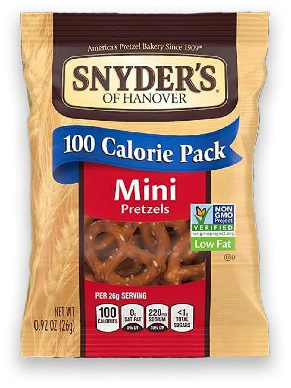 Mini Pretzels by Snyders, 100 Calorie Individual Packs, .9 oz. by ...
