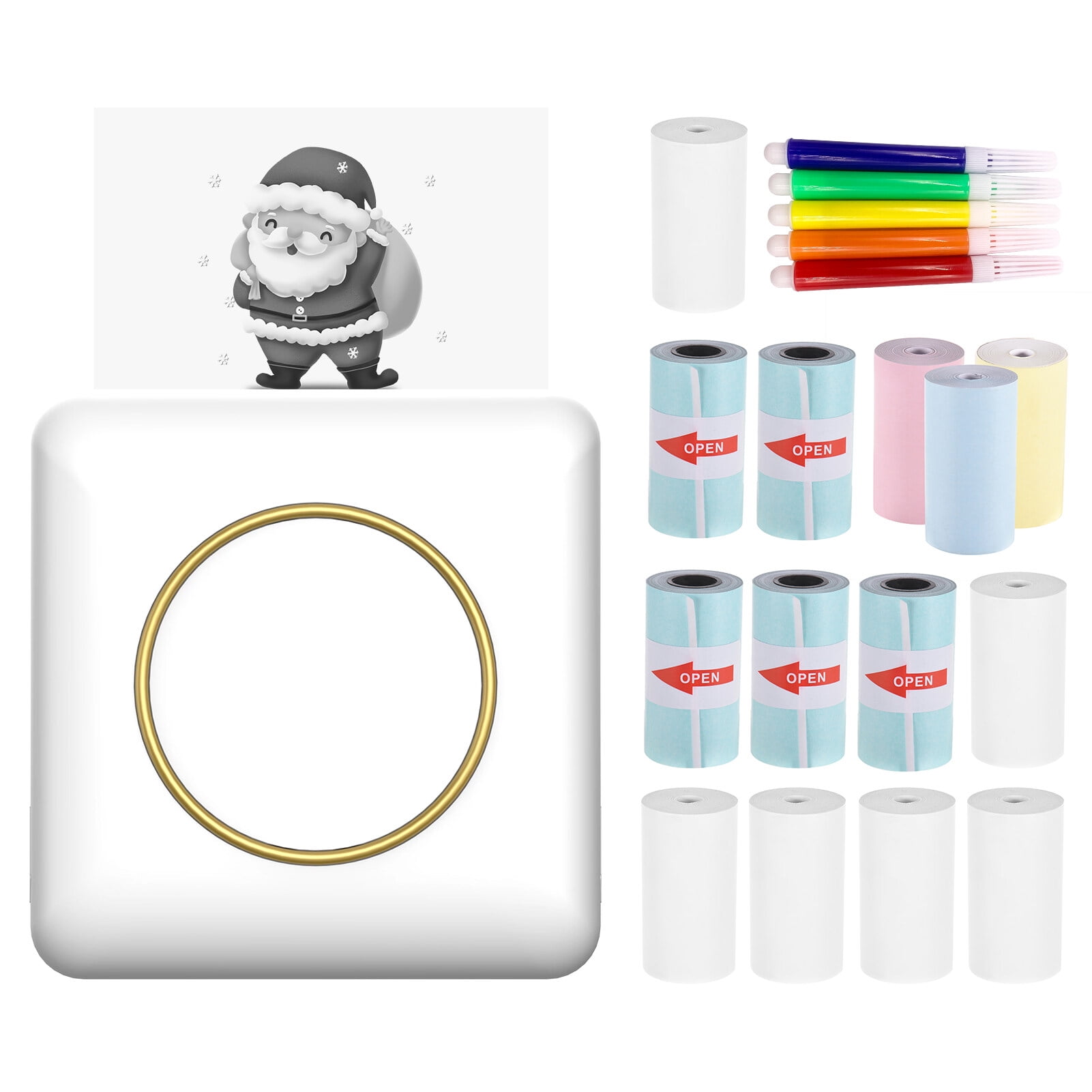 Mini Printer，Portable Pocket Photo Thermal Printing Machine 203DPI ...