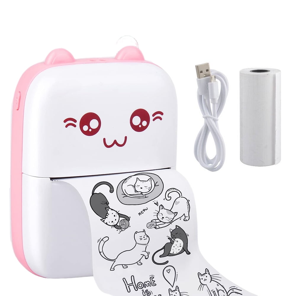 Mini Printer Portable, Pocket Thermal Printer, Wireless Bluetooth ...