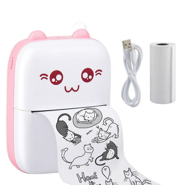 Mini Printer Portable, Pocket Thermal Printer, Wireless Bluetooth ...