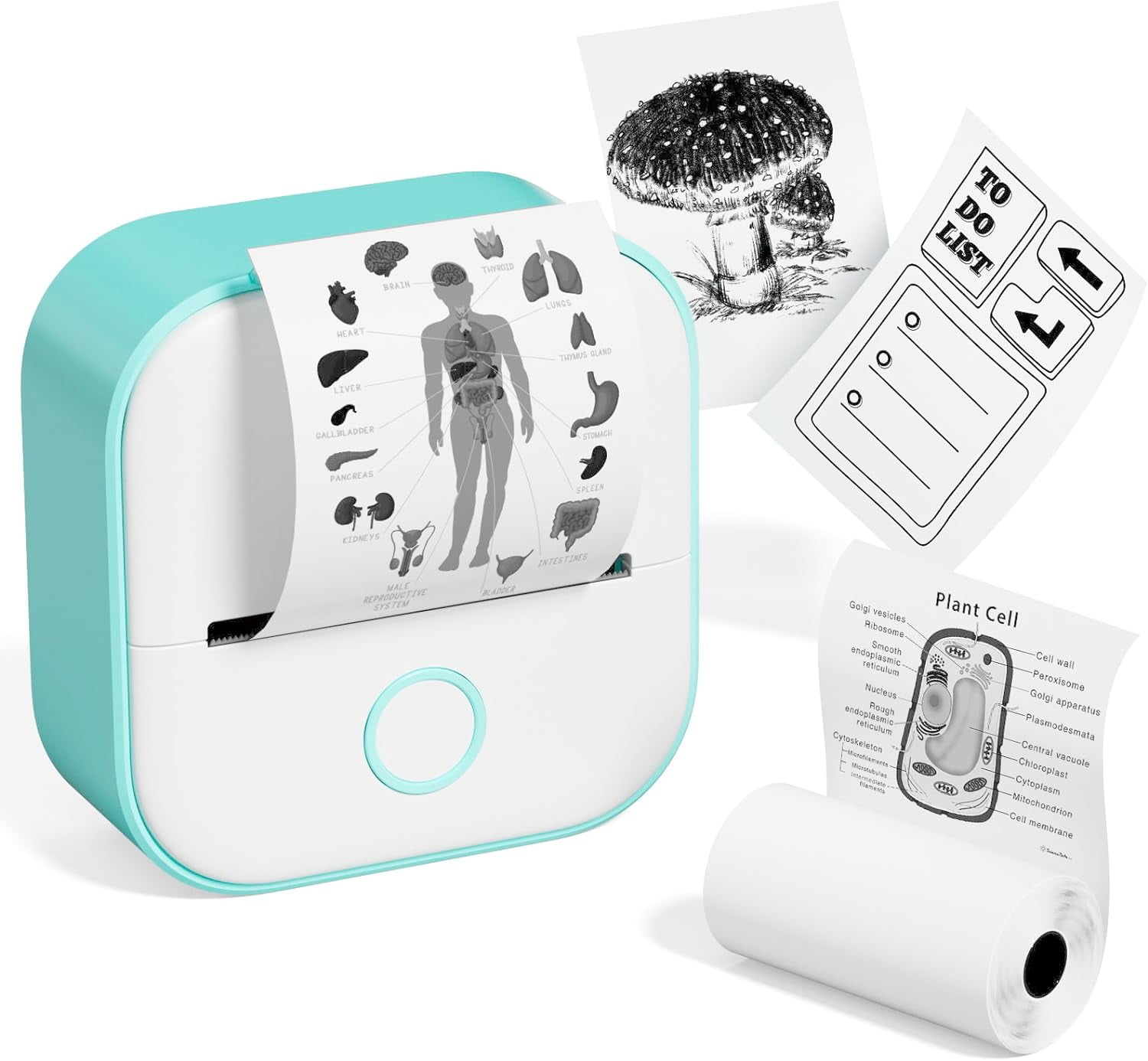 Mini Printer, T02 Sticker Maker Machine, Pocket Thermal Photo Printer ...