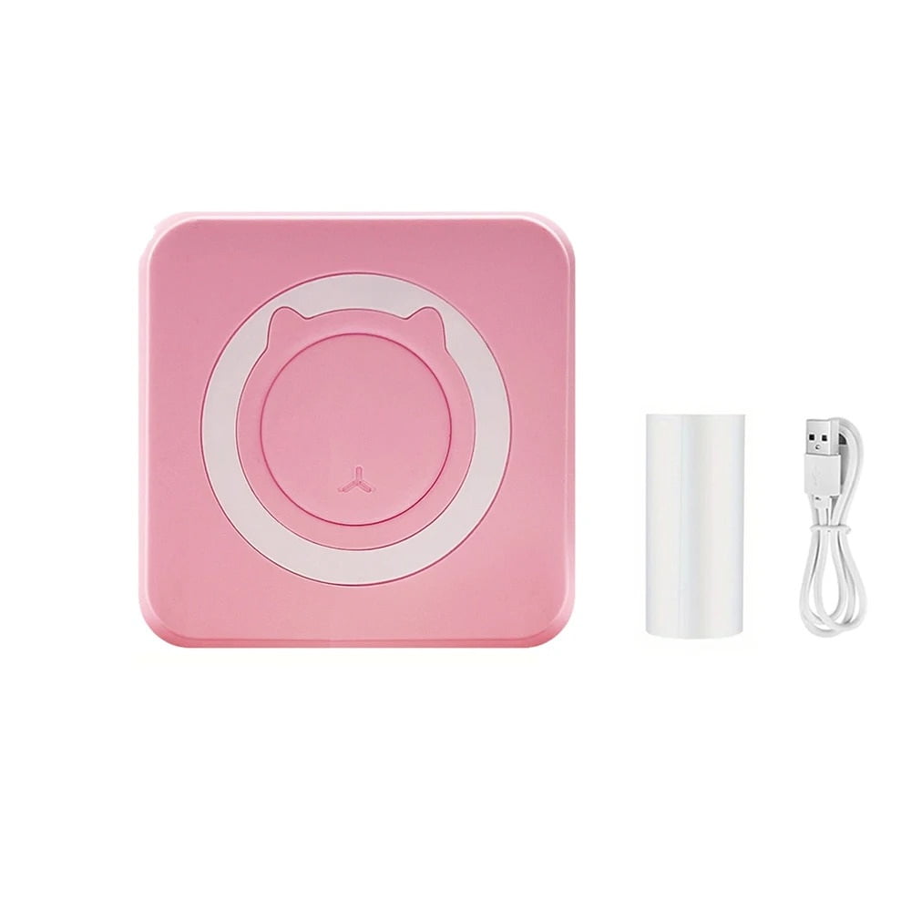 Mini Printer, Wireless Mini Photo Printer Label Printer, Portable BT ...