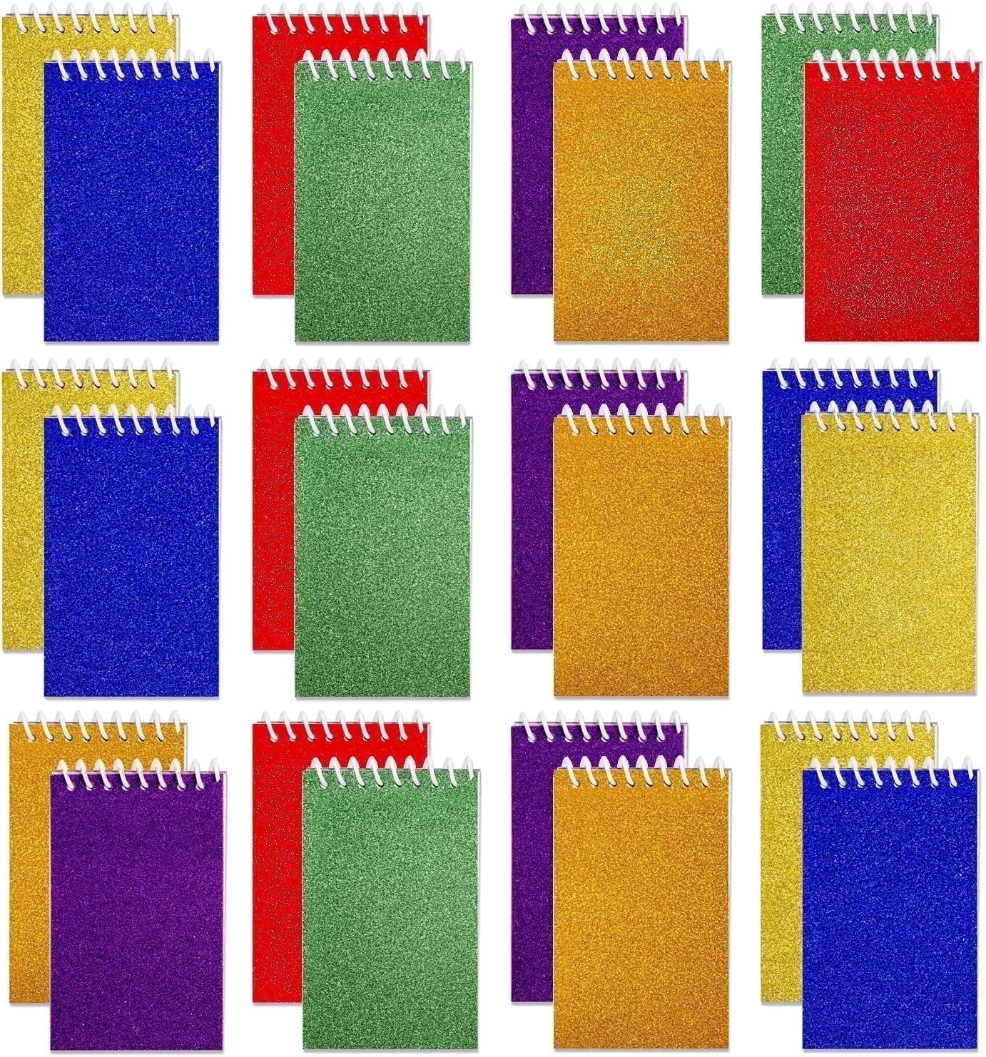 Mini Prism Spiral Notepads - (Bulk Pack of 24) Small Pocket Mini ...