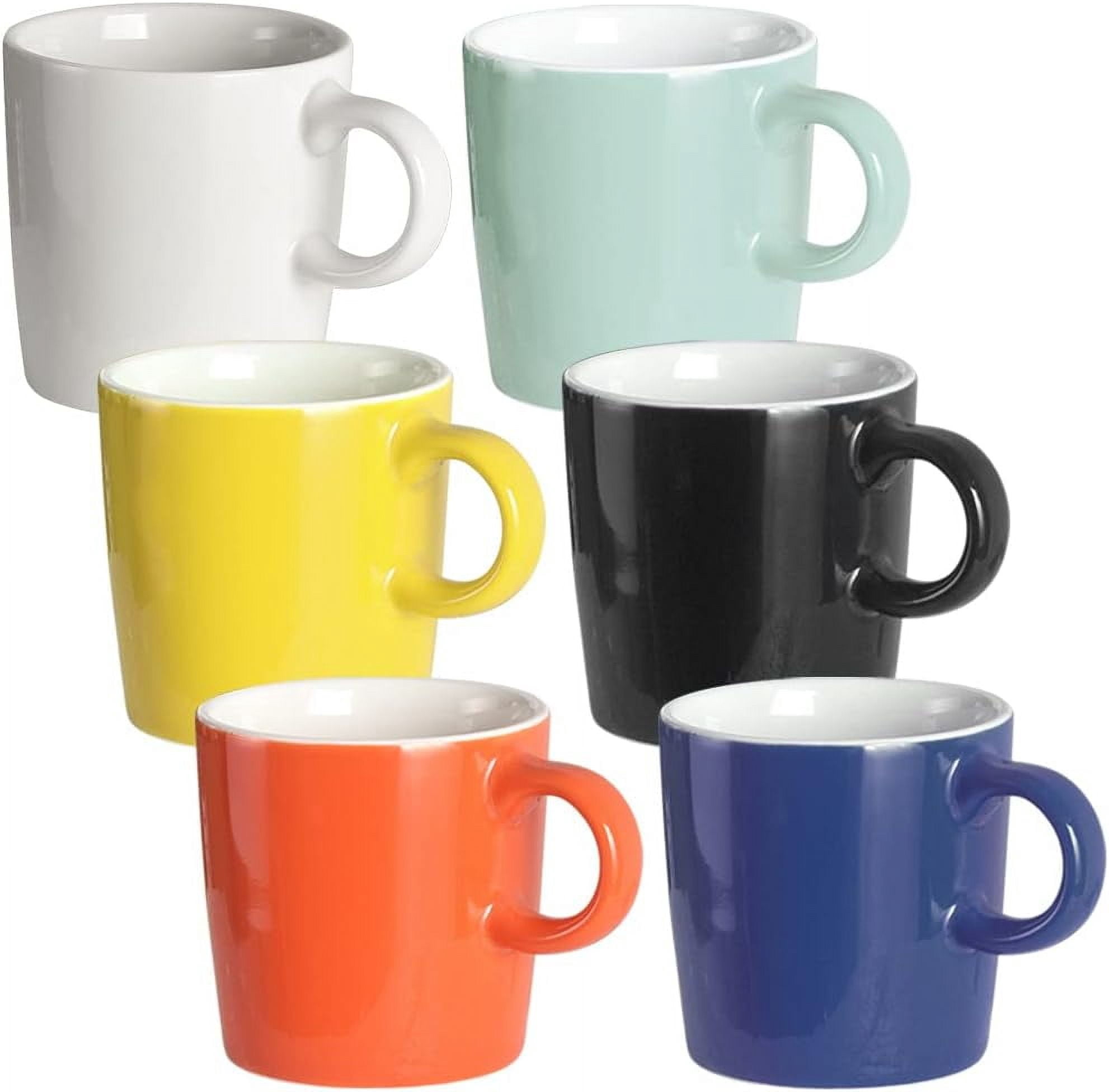 Mini Procelain Espresso Cup, 4 Ounces / 120 ml Tiny Coffee Mugs Ceramic ...