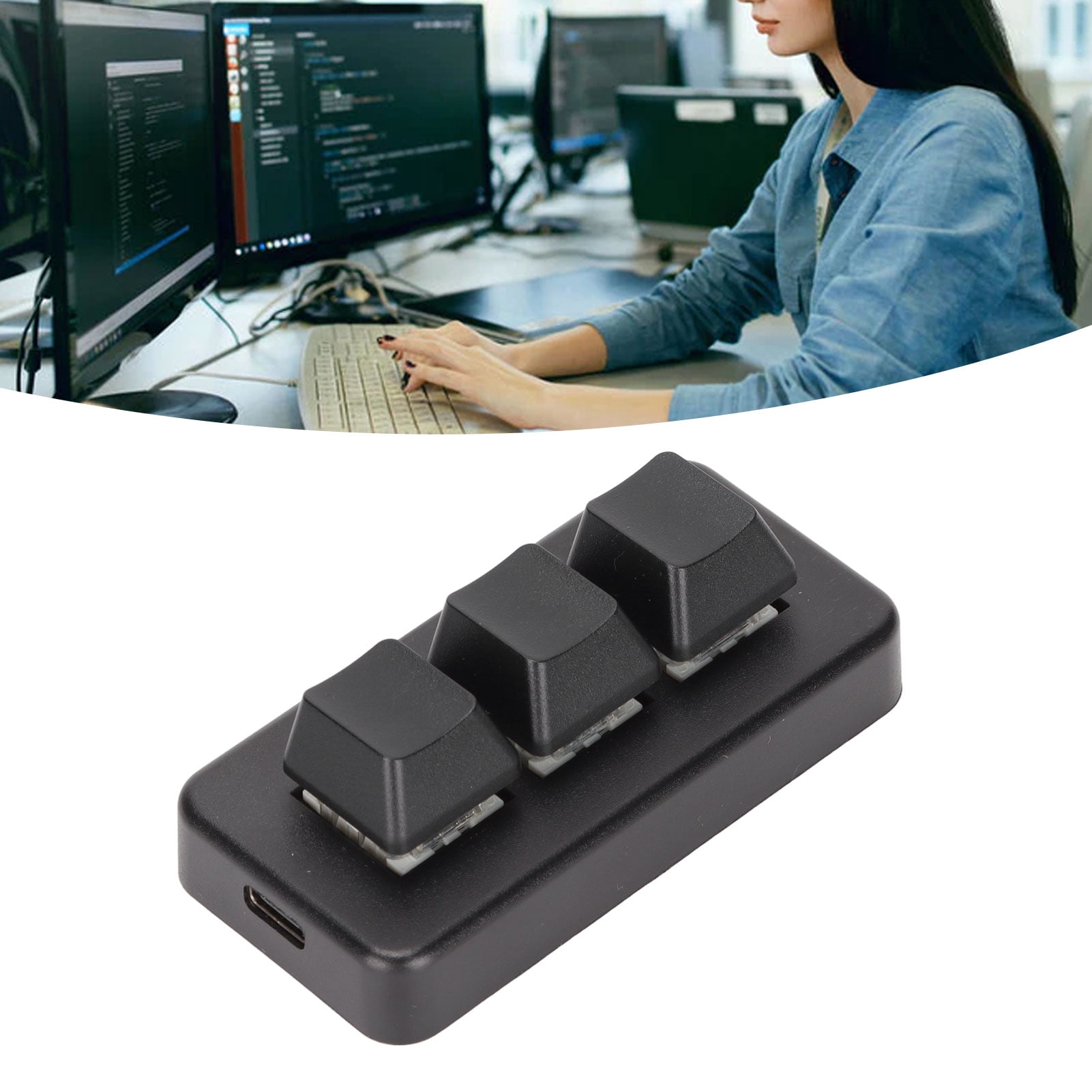 Mini Programmable Keypad,, USB Interface, Mini Mechanical Programmable ...