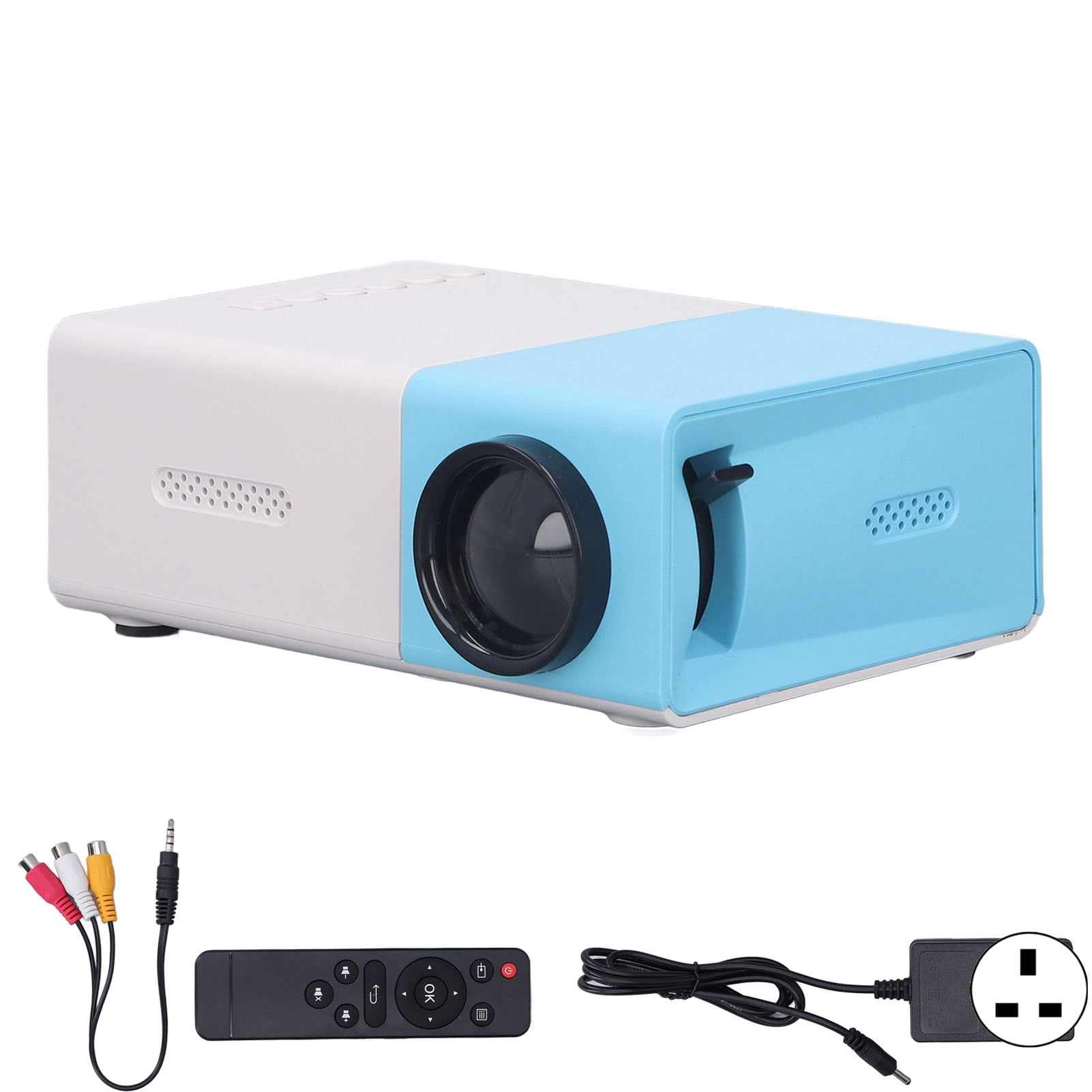 Mini Projector 1080P HD Inbuilt Speaker Mini Size Diffuse Reflection ...
